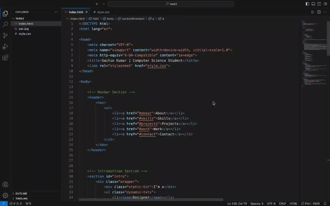 Sachin Chaturvedi on LinkedIn: #webdevelopment #portfoliowebsite #html ... Sachin Chaturvedi on LinkedIn: #webdevelopment #portfoliowebsite #html ...
