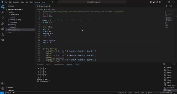 kalyani Pashine on LinkedIn: #python #codingchallenge #tictactoe kalyani Pashine on LinkedIn: #python #codingchallenge #tictactoe