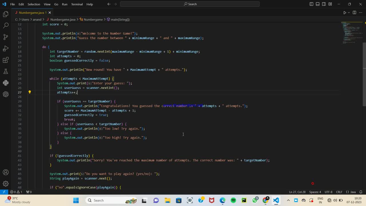 SUBASH CHANDRA BOSE. S on LinkedIn: #java #codsoft #internship SUBASH CHANDRA BOSE. S on LinkedIn: #java #codsoft #internship