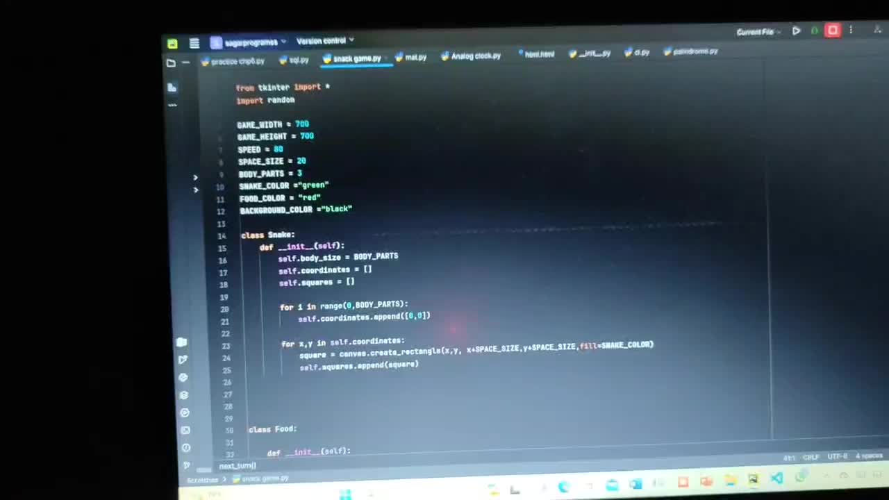 Sagar Chauhan on LinkedIn: Task:3 Snake Game Coding language:-Python ... Sagar Chauhan on LinkedIn: Task:3 Snake Game Coding language:-Python ...