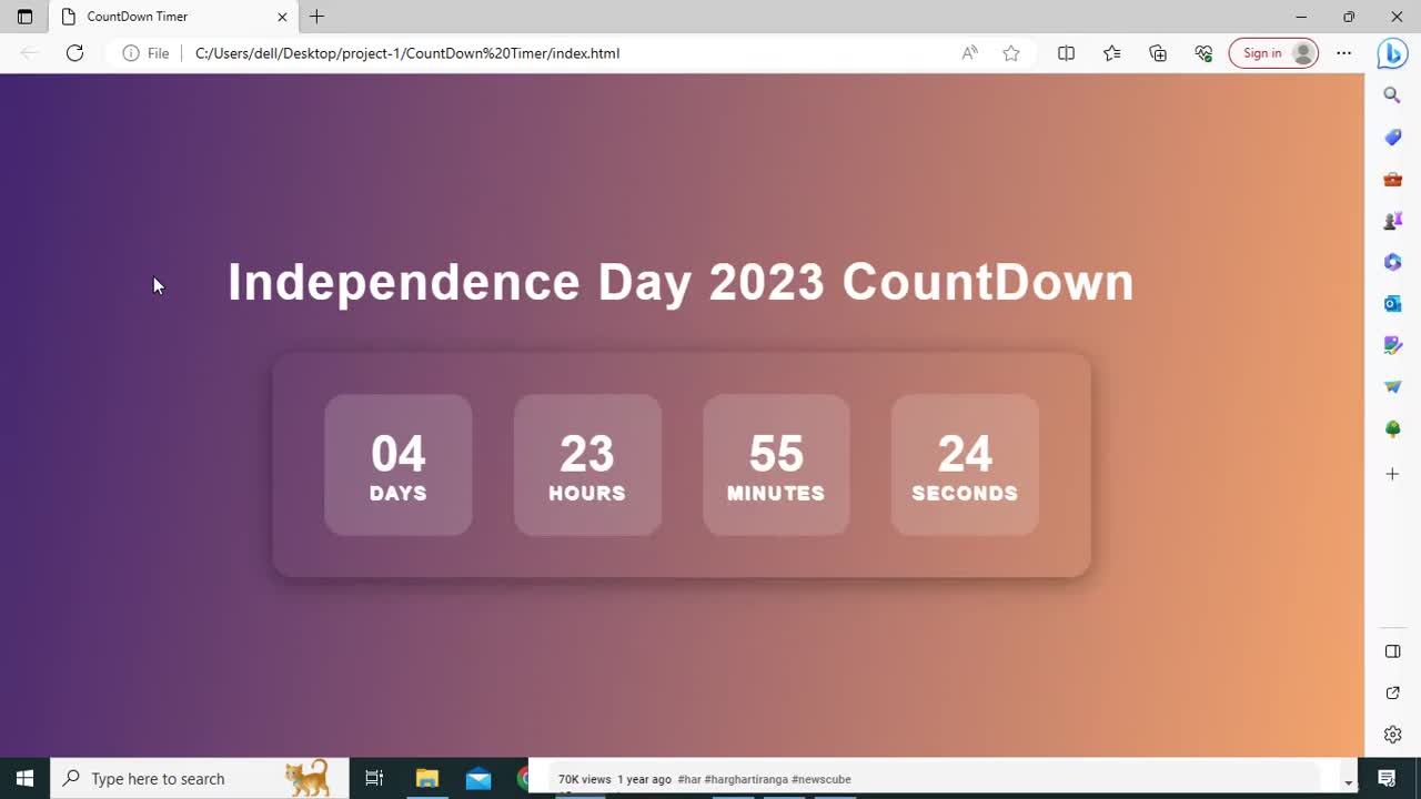 Ankit Kumar on LinkedIn: CountDown Timer Using HTML CSS and Javascript ... Ankit Kumar on LinkedIn: CountDown Timer Using HTML CSS and Javascript ...