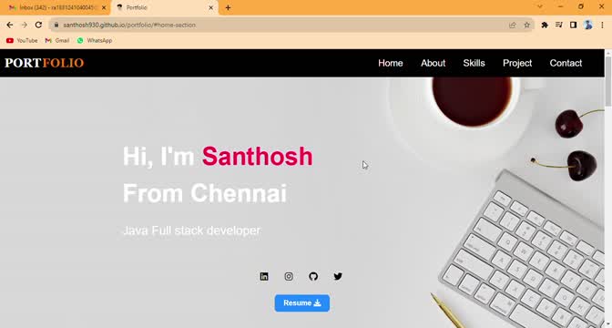 Santhosh V on LinkedIn: #webdevelopment #portfolio #javascript #html # ... Santhosh V on LinkedIn: #webdevelopment #portfolio #javascript #html # ...