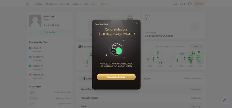 Swathi E on LinkedIn: #leetcode #codingchallenge #problemsolving # ... Swathi E on LinkedIn: #leetcode #codingchallenge #problemsolving # ...