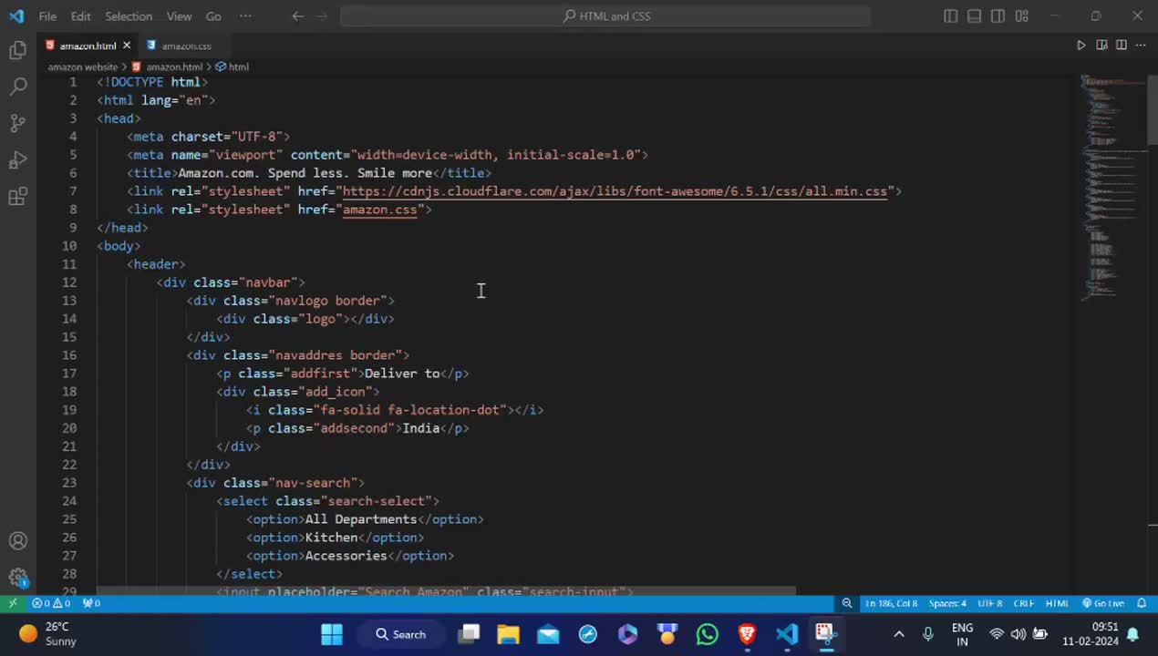 Mohan Chandu on LinkedIn: #webdev #html #css #amazonclone Mohan Chandu on LinkedIn: #webdev #html #css #amazonclone