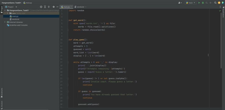 Zaky Ahamed on LinkedIn: #python #programming #hangmangame #codealpha # ... Zaky Ahamed on LinkedIn: #python #programming #hangmangame #codealpha # ...
