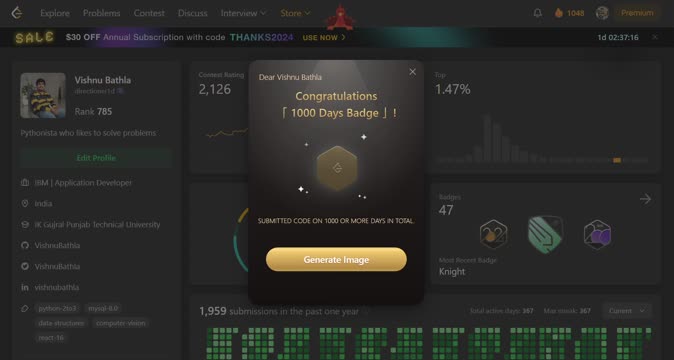 vishnu bathla on LinkedIn: #leetcode #milestone # ... vishnu bathla on LinkedIn: #leetcode #milestone # ...