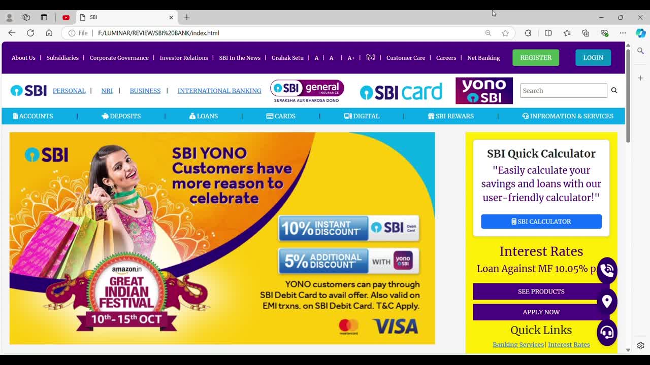JEEVAN BENNY on LinkedIn: #sbionlinebanking #html #css #javascript # ... JEEVAN BENNY on LinkedIn: #sbionlinebanking #html #css #javascript # ...