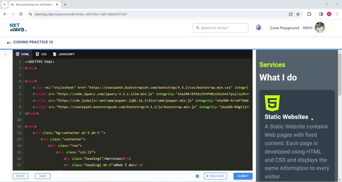 #ccbp #nxtwave #html #css #bootstrap #frontend #responsivewebdesign ... #ccbp #nxtwave #html #css #bootstrap #frontend #responsivewebdesign ...