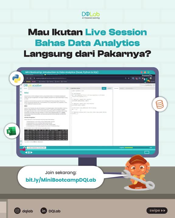 DQLab on LinkedIn: #livesession #mentoring #praktek #teori # ... DQLab on LinkedIn: #livesession #mentoring #praktek #teori # ...