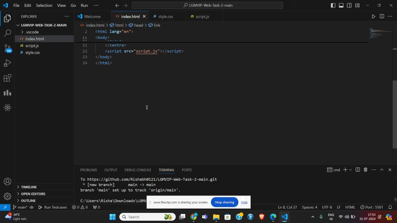 Rishabh katiyar on LinkedIn: #html #css #javascript #internlife # ... Rishabh katiyar on LinkedIn: #html #css #javascript #internlife # ...