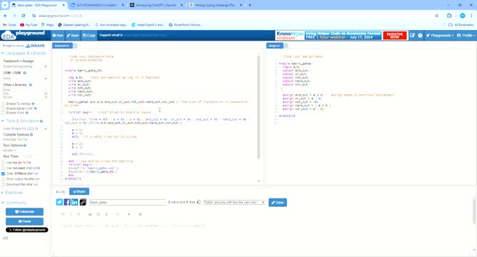 Day 1 of Verilog Coding Challenge | MOHANRAM K posted on the topic ... Day 1 of Verilog Coding Challenge | MOHANRAM K posted on the topic ...