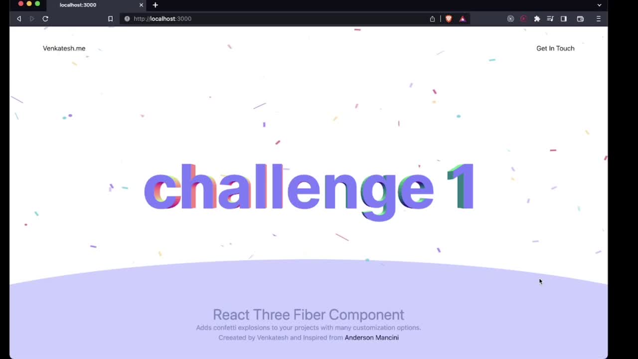 Venkatesh k on LinkedIn: #challenge #r3f #react #nextjs Venkatesh k on LinkedIn: #challenge #r3f #react #nextjs