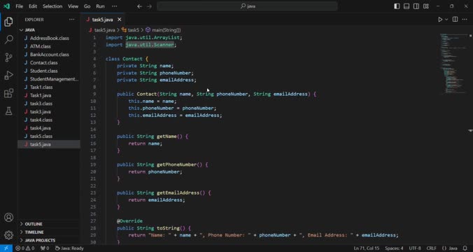 Completed Task 5 of Java Programming Internship | Antisha Patidar ... Completed Task 5 of Java Programming Internship | Antisha Patidar ...