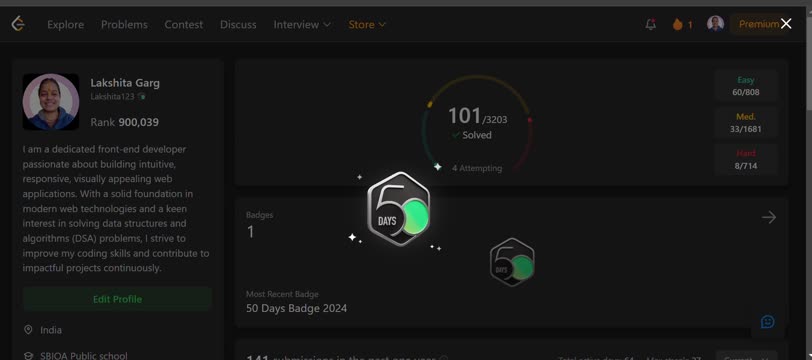 Lakshita Garg on LinkedIn: #leetcode #codingjourney #problemsolving # ... Lakshita Garg on LinkedIn: #leetcode #codingjourney #problemsolving # ...
