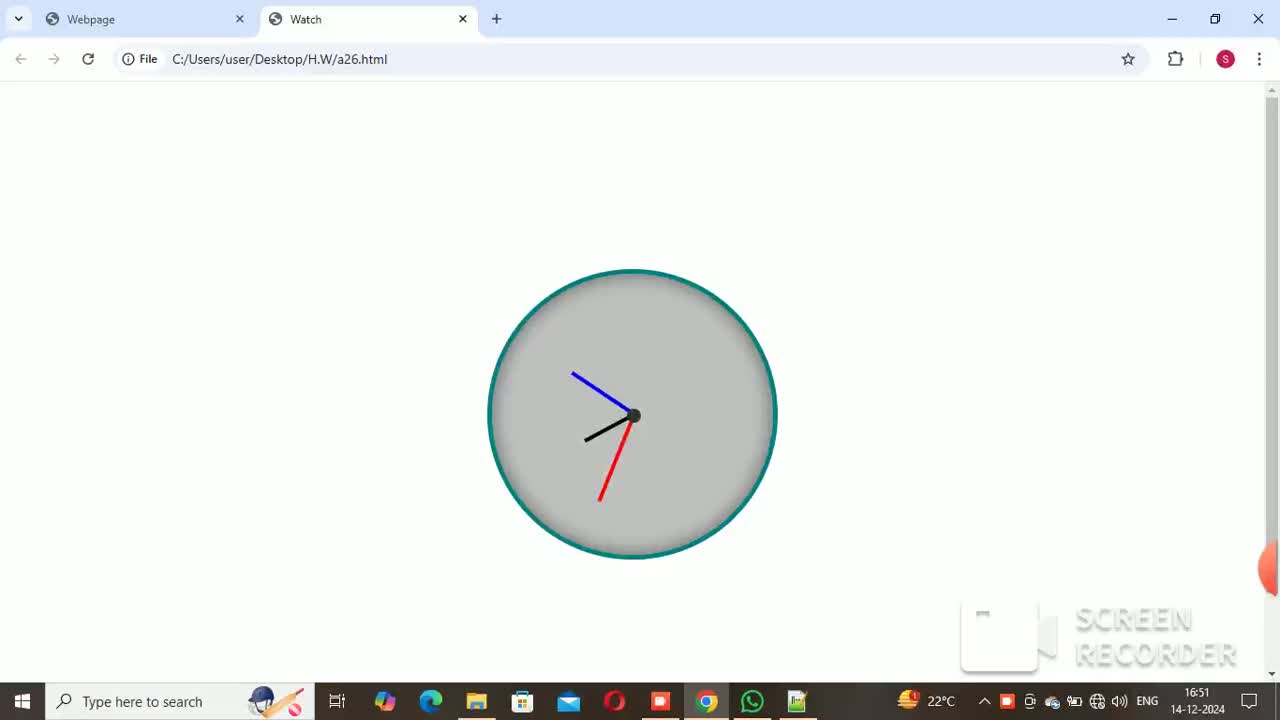 Shroti Gaud on LinkedIn: create a watch using |HTML & CSS| Shroti Gaud on LinkedIn: create a watch using |HTML & CSS|