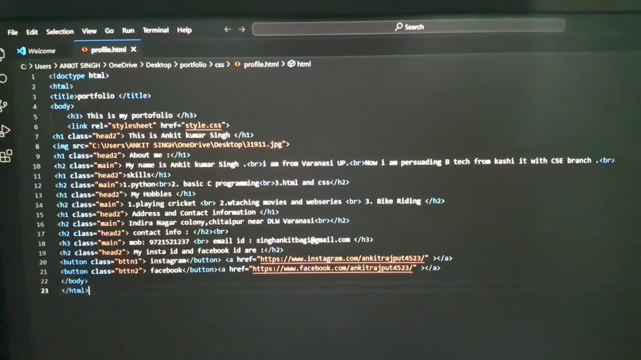 ANKIT KUMAR SINGH on LinkedIn: #webdevelopment #bharatintern ANKIT KUMAR SINGH on LinkedIn: #webdevelopment #bharatintern