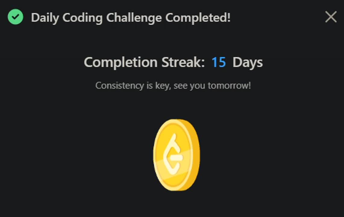 kundan kumar on LinkedIn: #day_15_of_365_days #code_challenges #leetcode kundan kumar on LinkedIn: #day_15_of_365_days #code_challenges #leetcode