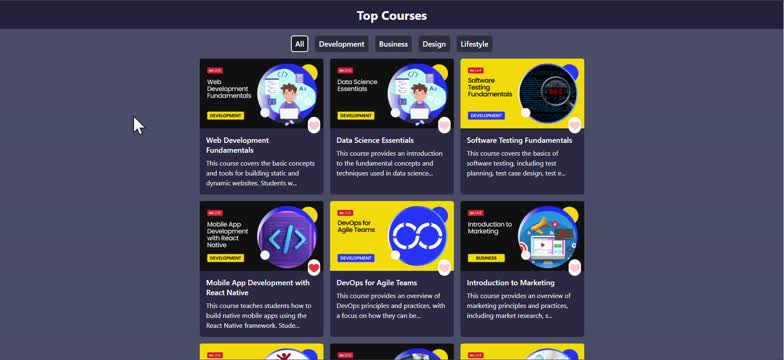 Top Course Explorer with React: A Web Application | Anurag Gautam ... Top Course Explorer with React: A Web Application | Anurag Gautam ...