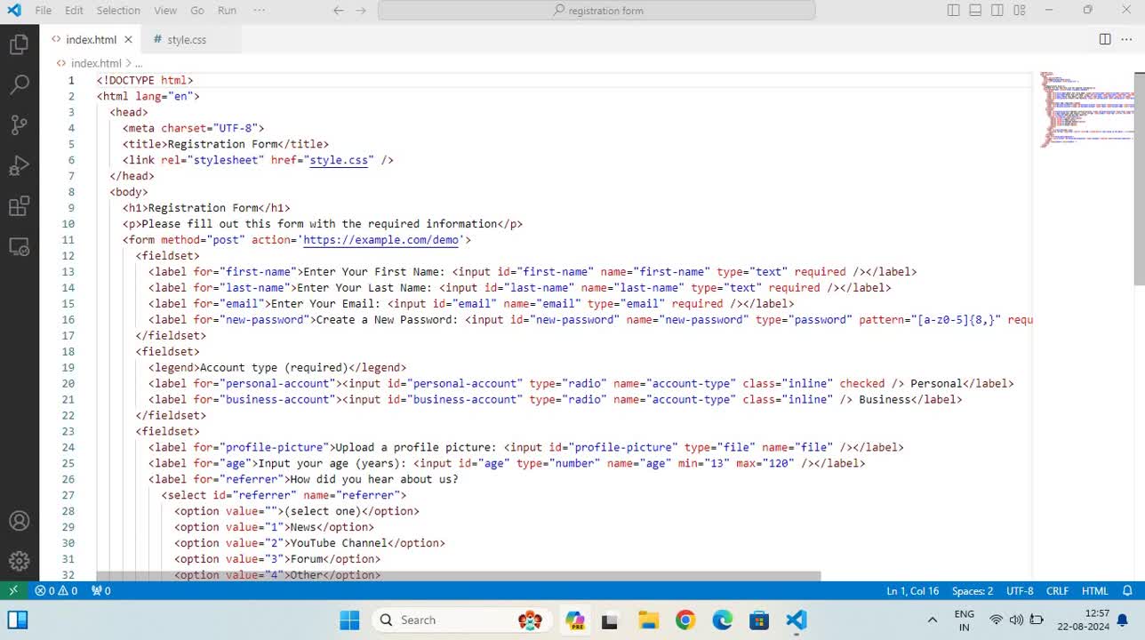 #webdevelopment #html #css #registrationform #frontenddesign | Saniya M. #webdevelopment #html #css #registrationform #frontenddesign | Saniya M.