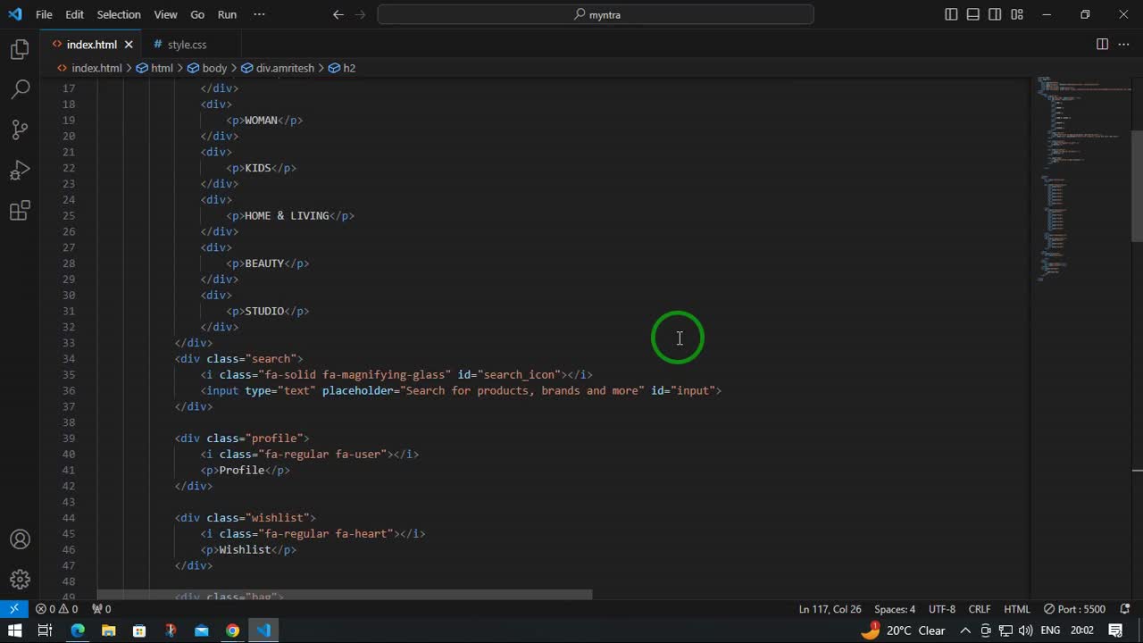 Amritesh Das on LinkedIn: Building MYNTRA Clone | Project using HTML ... Amritesh Das on LinkedIn: Building MYNTRA Clone | Project using HTML ...