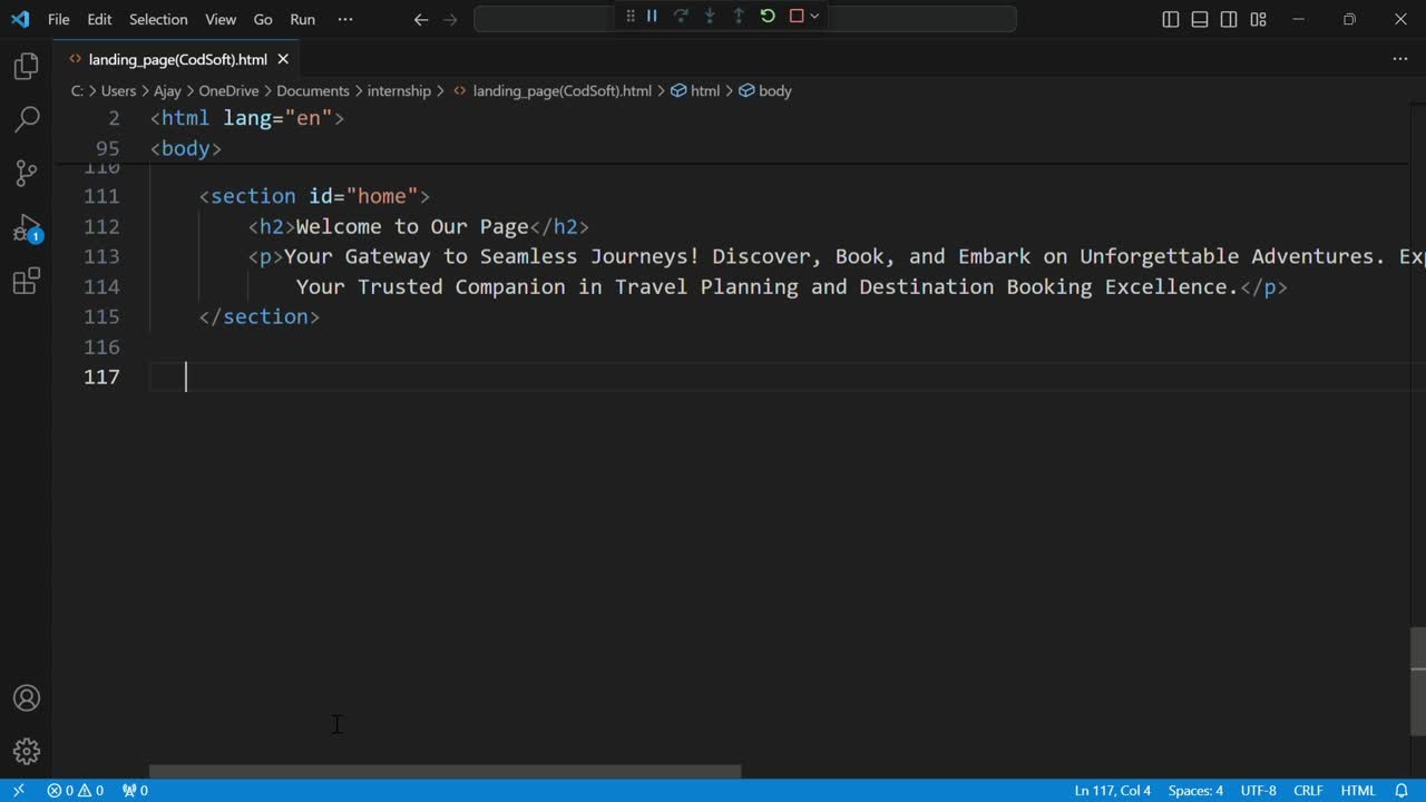 Ajay Kumar Jena on LinkedIn: #codsoft #webdevelopment #htmlcss # ... Ajay Kumar Jena on LinkedIn: #codsoft #webdevelopment #htmlcss # ...
