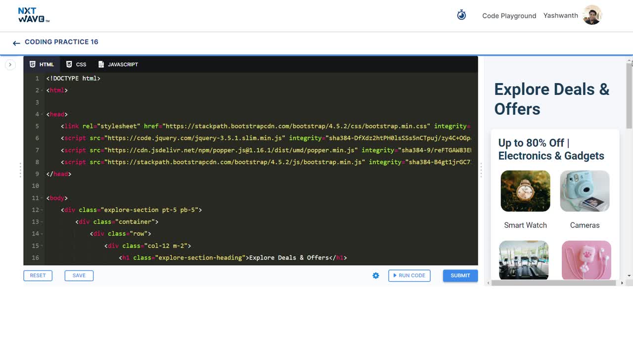 Yashwanth K on LinkedIn: #ccbp #nxtwave #html #css #bootstrap ... Yashwanth K on LinkedIn: #ccbp #nxtwave #html #css #bootstrap ...