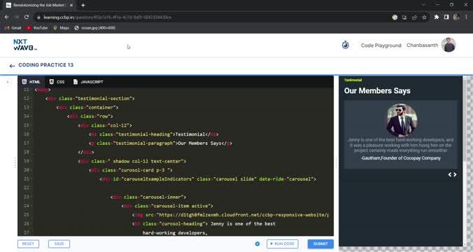 Chanbasanth kurva on LinkedIn: #day7 #htmlcss #bootstrap # ... Chanbasanth kurva on LinkedIn: #day7 #htmlcss #bootstrap # ...