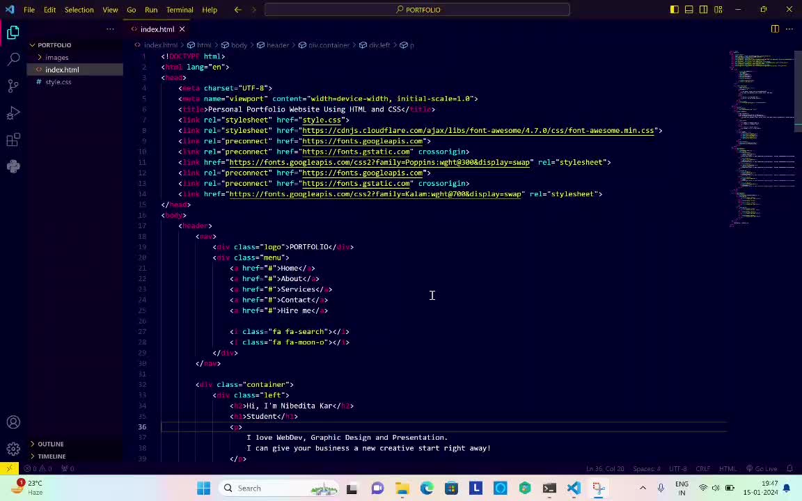 Nibedita Kar on LinkedIn: #bharatintern #webdevelopment #portfolio Nibedita Kar on LinkedIn: #bharatintern #webdevelopment #portfolio