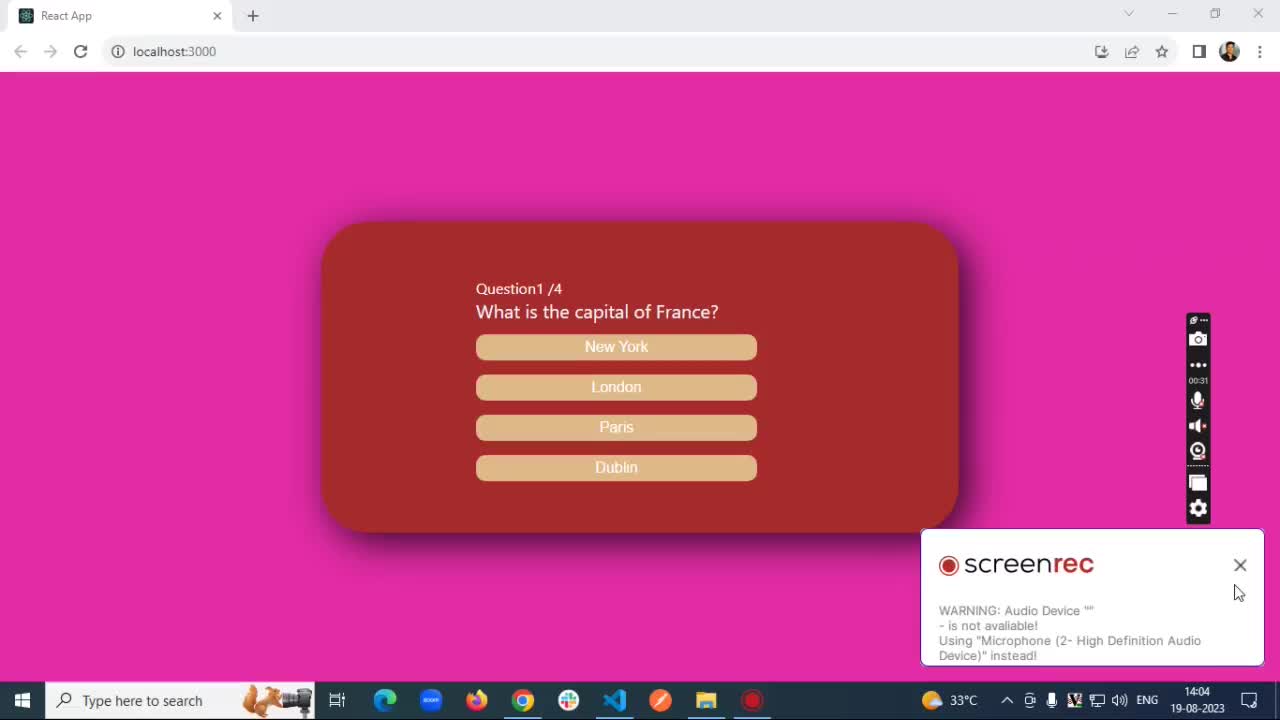 Madesh R on LinkedIn: #react #quizz Madesh R on LinkedIn: #react #quizz
