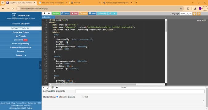 DHIVIYA M on LinkedIn: #cognifyz #html #css #webdevelopment #internship ... DHIVIYA M on LinkedIn: #cognifyz #html #css #webdevelopment #internship ...
