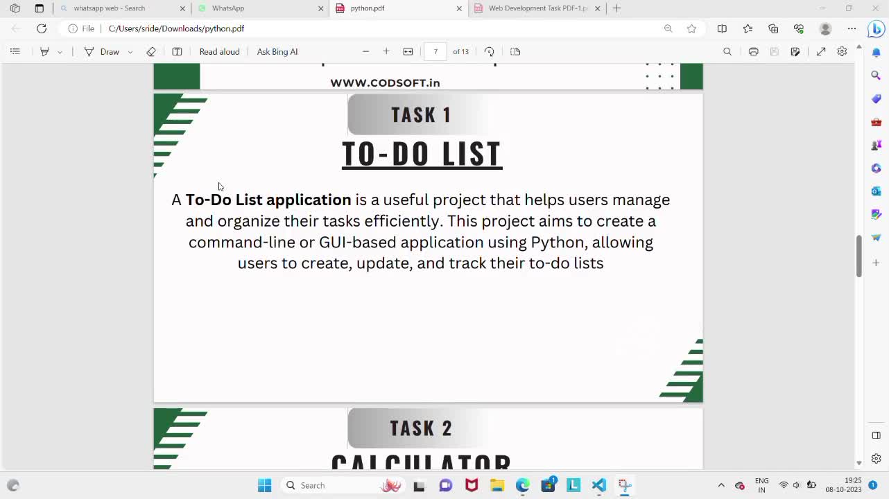 SAMYUKTHA BENDALAM on LinkedIn: #codsoft #python #intern #internship SAMYUKTHA BENDALAM on LinkedIn: #codsoft #python #intern #internship