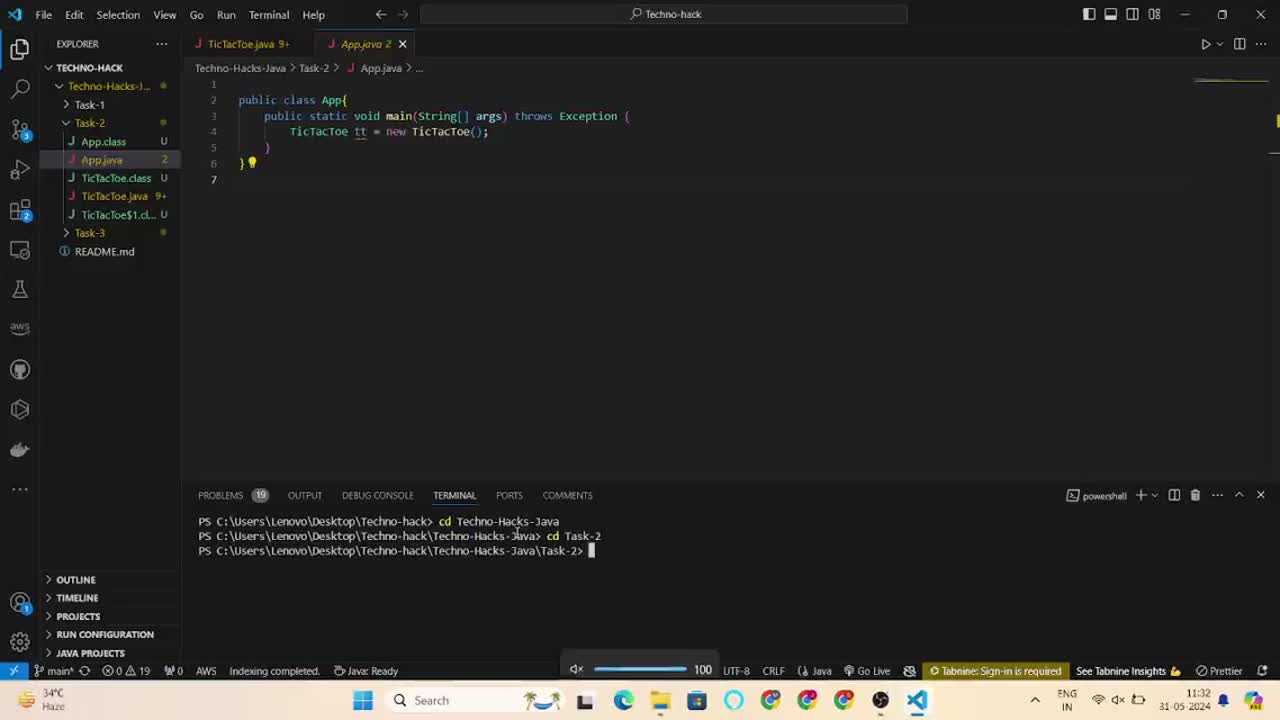 Worked on Tic Tac Toe game with Java Swing | fact hunt posted on the ... Worked on Tic Tac Toe game with Java Swing | fact hunt posted on the ...