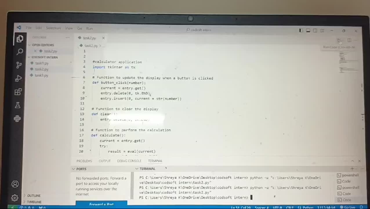 laxmi patil on LinkedIn: #codsoft #pythonprogramming #internship laxmi patil on LinkedIn: #codsoft #pythonprogramming #internship