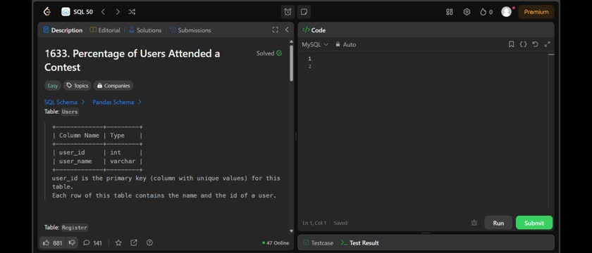 #sql #dataanalytics #learningsql #sqlchallenge #leetcode | SUJIT KUMAR #sql #dataanalytics #learningsql #sqlchallenge #leetcode | SUJIT KUMAR