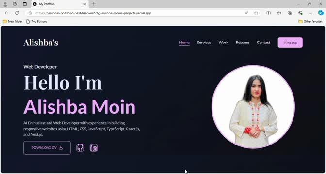 Alishba Moin on LinkedIn: #portfoliolaunch #nextjs #tailwindcss # ... Alishba Moin on LinkedIn: #portfoliolaunch #nextjs #tailwindcss # ...