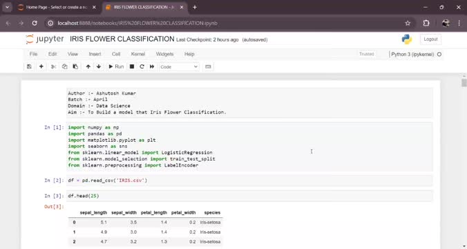 Building a model for Iris Flower by CodSoft | Ashutosh Kumar posted on ... Building a model for Iris Flower by CodSoft | Ashutosh Kumar posted on ...
