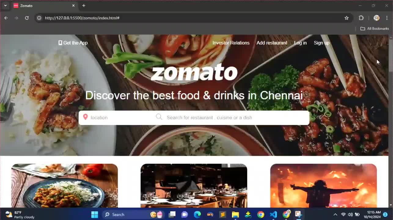 Ganeshpandian K on LinkedIn: #frontenddeveloper #html #css #zomatoclone Ganeshpandian K on LinkedIn: #frontenddeveloper #html #css #zomatoclone