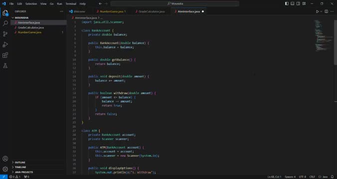 K Mounisha on LinkedIn: #codesoft #internshipopportunity #javaprogramming K Mounisha on LinkedIn: #codesoft #internshipopportunity #javaprogramming
