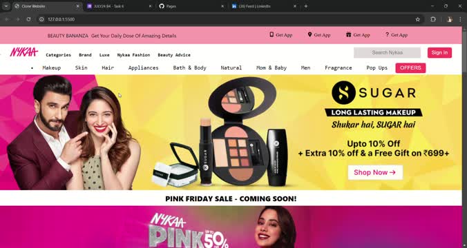 Completed NYKAA clone with HTML and CSS | RIYA ROY posted on the topic ... Completed NYKAA clone with HTML and CSS | RIYA ROY posted on the topic ...