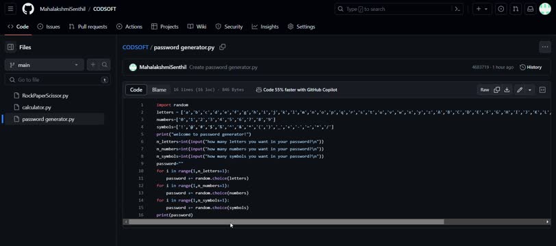 mahalakshmi senthil on LinkedIn: #internship #python #codsoft # ... mahalakshmi senthil on LinkedIn: #internship #python #codsoft # ...