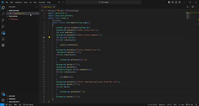 #javaprogramming #internship #techalpha #coding | GUMMADISANI AJAY ... #javaprogramming #internship #techalpha #coding | GUMMADISANI AJAY ...