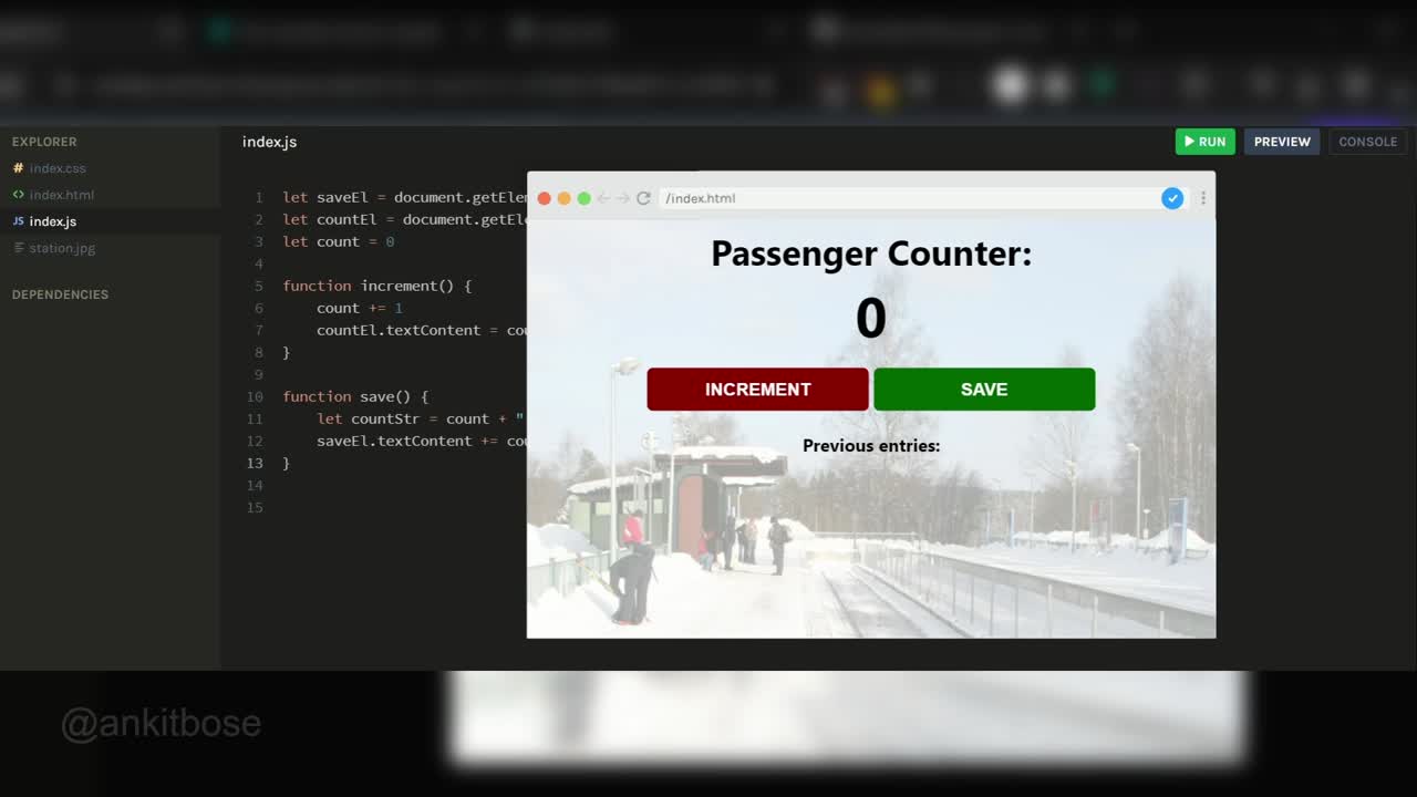 Ankit Bose on LinkedIn: #javascriptproject #coding #webdev Ankit Bose on LinkedIn: #javascriptproject #coding #webdev