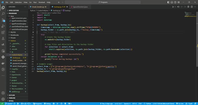 How to backup files and folders at CodesOnBytes | Prasad Gadekar posted ... How to backup files and folders at CodesOnBytes | Prasad Gadekar posted ...