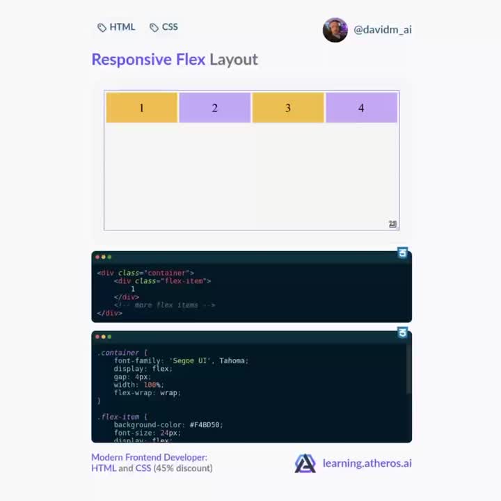 David Mráz on LinkedIn: Create this responsive flex layout using just ... David Mráz on LinkedIn: Create this responsive flex layout using just ...