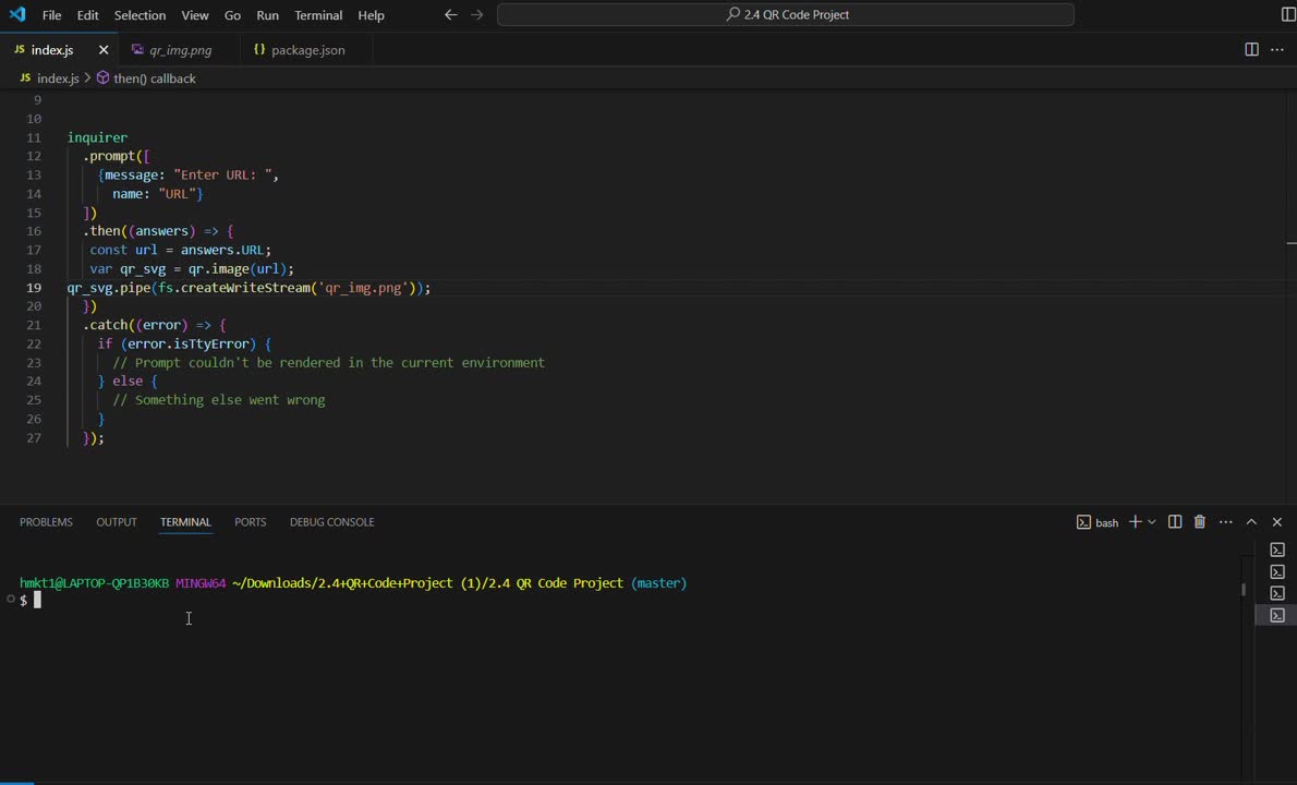 Hemanth Krishna T on LinkedIn: #nodejs #javascript #qrcode #coding # ... Hemanth Krishna T on LinkedIn: #nodejs #javascript #qrcode #coding # ...