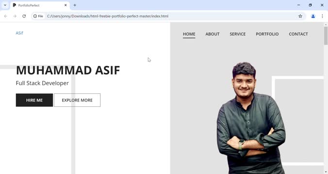 muhammad Asif on LinkedIn: Simple Portfolio With Html Css JS muhammad Asif on LinkedIn: Simple Portfolio With Html Css JS