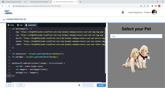 Swapna Pogula on LinkedIn: #day37 #nxtwave #ccbpians #codingpractice # ... Swapna Pogula on LinkedIn: #day37 #nxtwave #ccbpians #codingpractice # ...