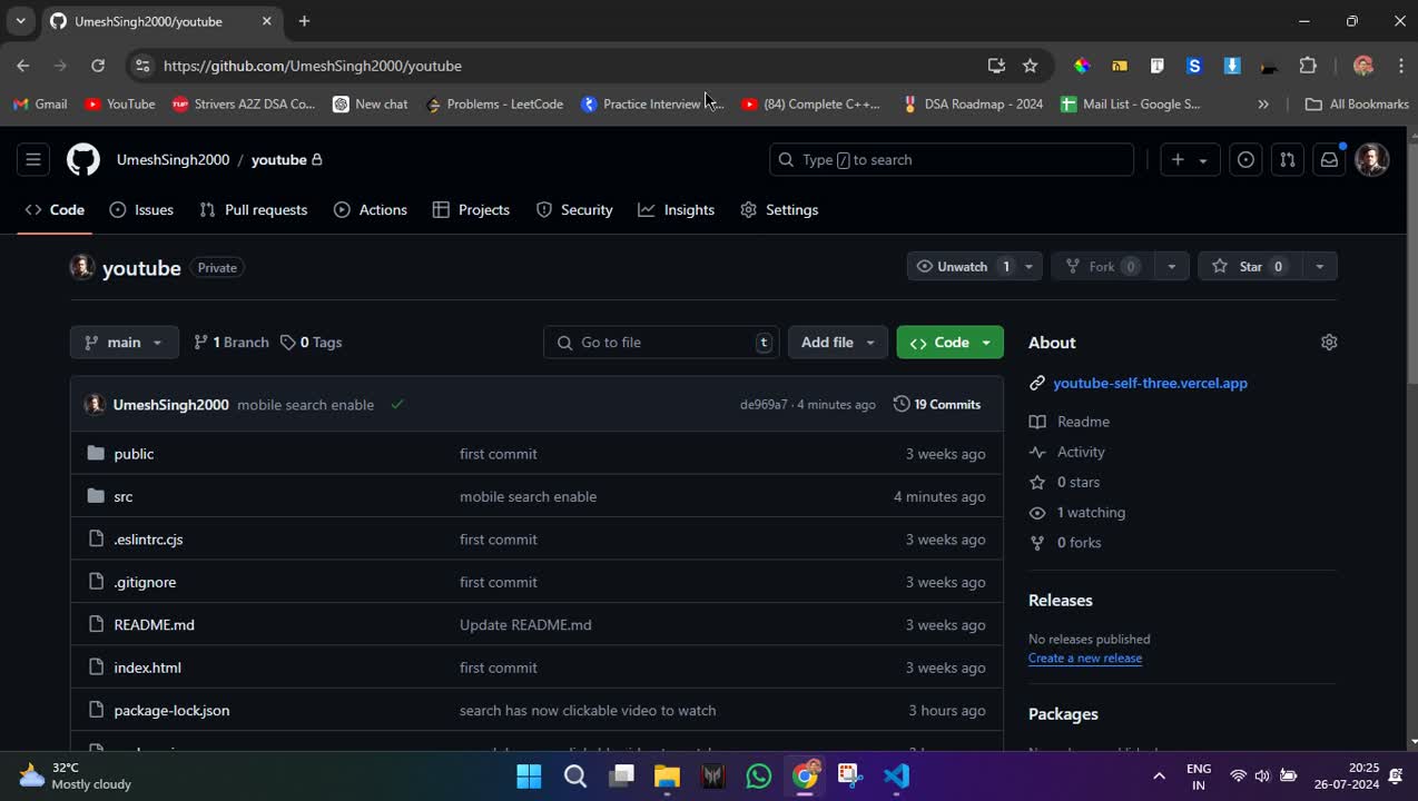 Created a YouTube Clone using React JS and Redux | Umesh Singh Mehta ... Created a YouTube Clone using React JS and Redux | Umesh Singh Mehta ...