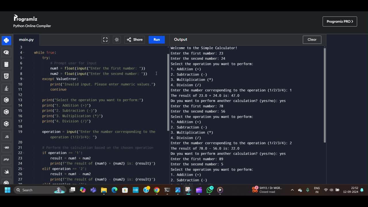 Karthick Balaji on LinkedIn: 🚀 Just Built a Simple Calculator in Python ... Karthick Balaji on LinkedIn: 🚀 Just Built a Simple Calculator in Python ...