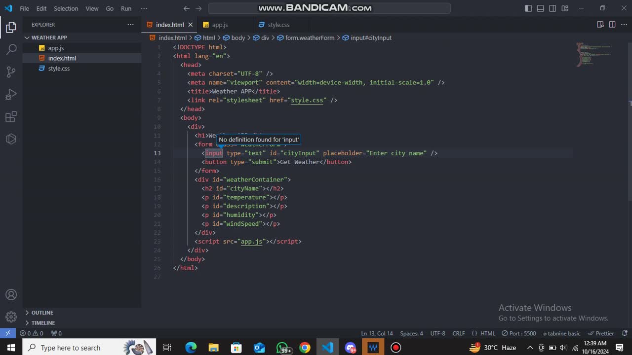 Hammad Ahmed on LinkedIn: Just completed a weather app project using ... Hammad Ahmed on LinkedIn: Just completed a weather app project using ...